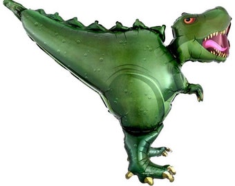 Three Rex Balloons 3 Rex Balloons Dinosaur Party T Rex Balloon Dinosaur ...