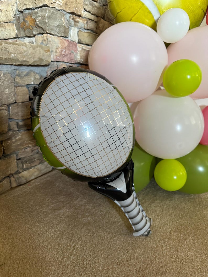 Perfect Match Balloon Tower | Tennis Balloon Tower Kit | Pink and Green ...