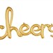 Cheers Balloon Engagement Party Decor Gold Cheers Script - Etsy
