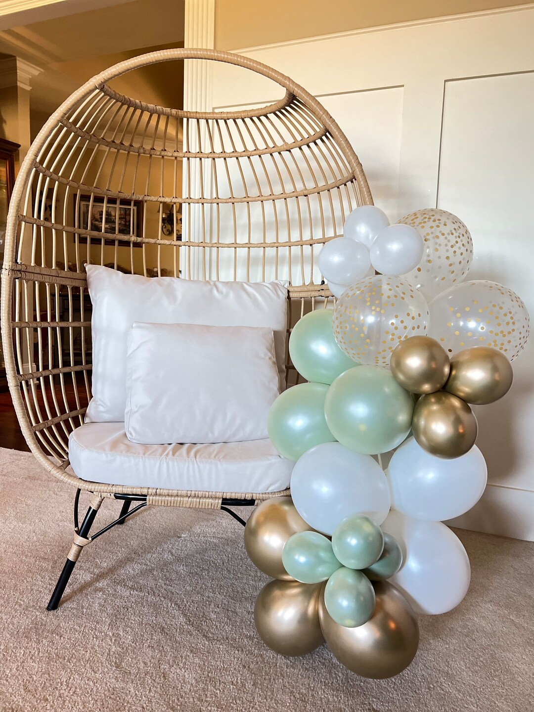 Sage Balloon Garland | Sage and Gold Bridal Shower Decor | Green Baby ...