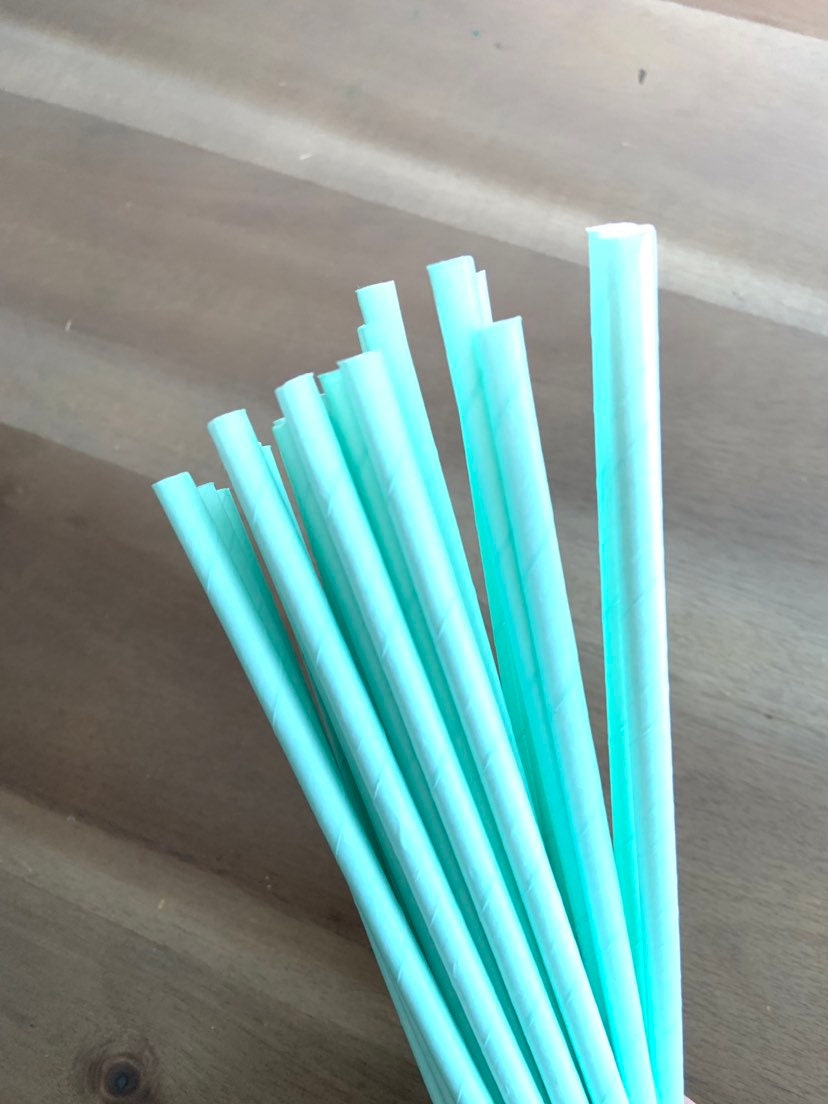 Mint Straws | Mint Party Decor | Mint First Birthday Party | Mint ...