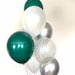 Green and Silver Balloons Forest Green Balloons Green and Silver ...