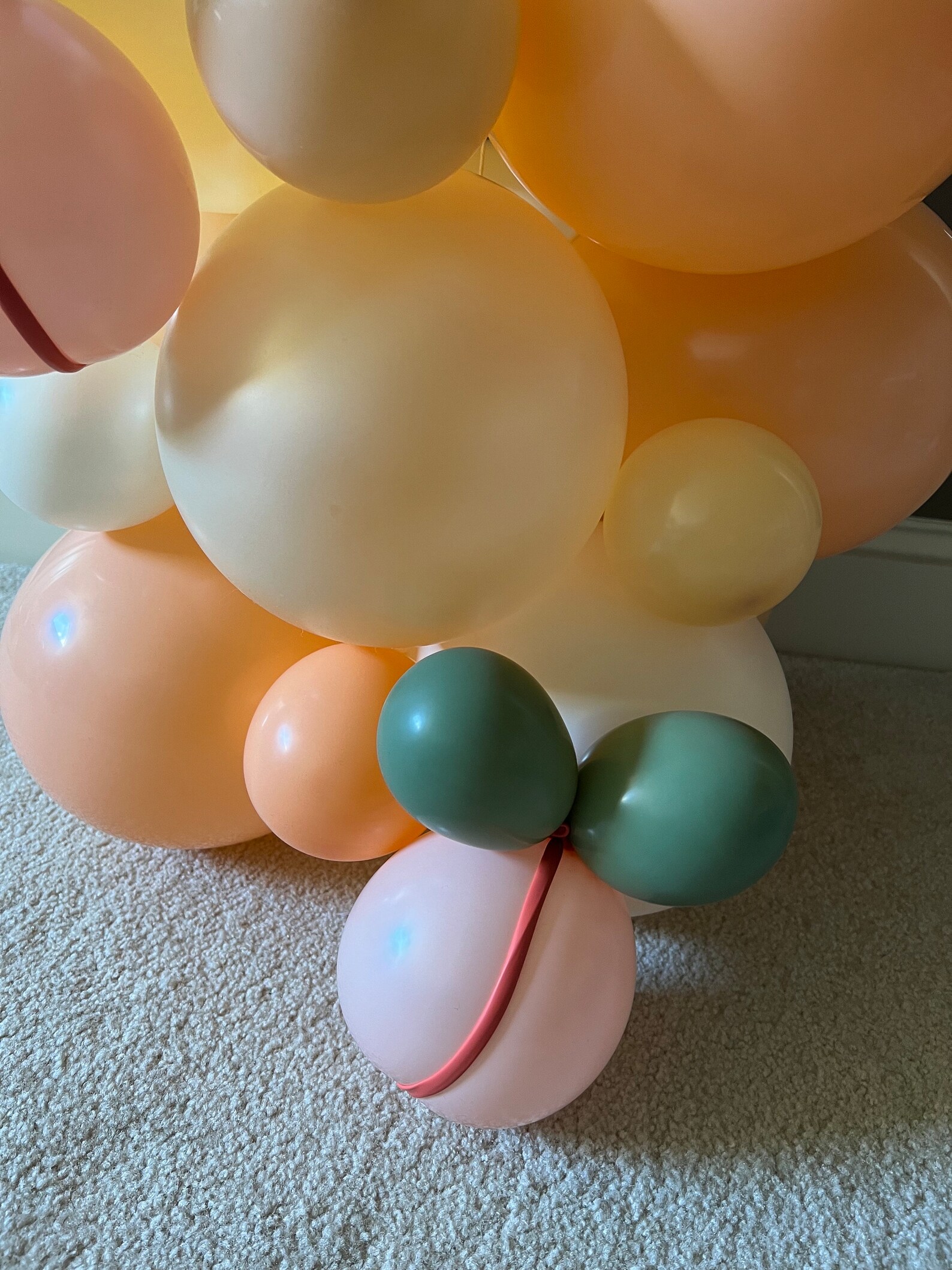 Sweet as A Peach Balloon Tower Kit | Peach First Birthday Balloons ...