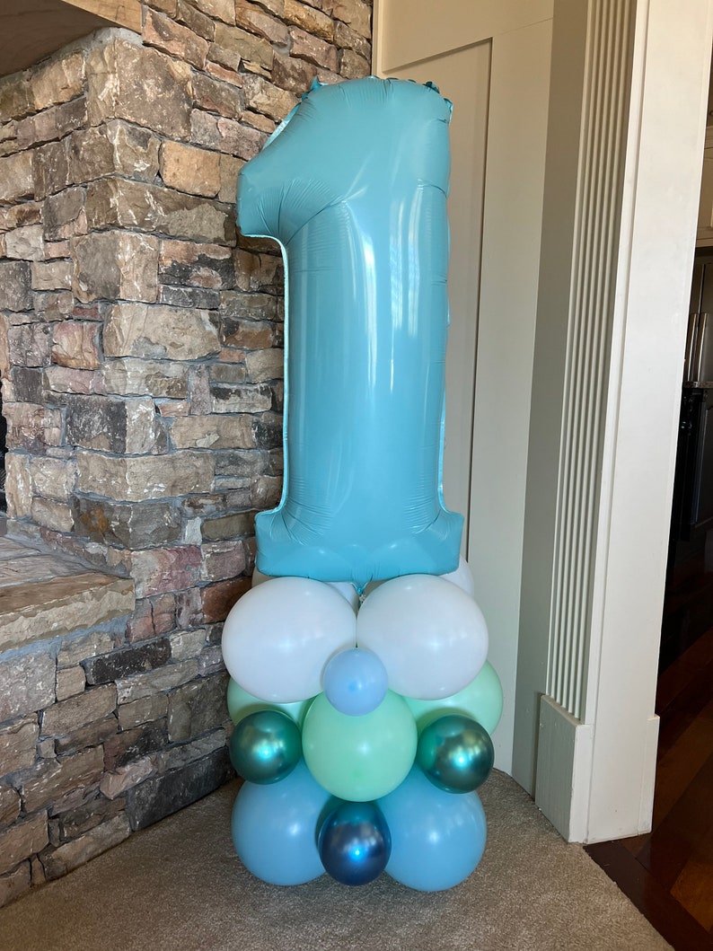 Under the Sea Balloon Tower Kit Shark Balloon Centerpiece - Etsy