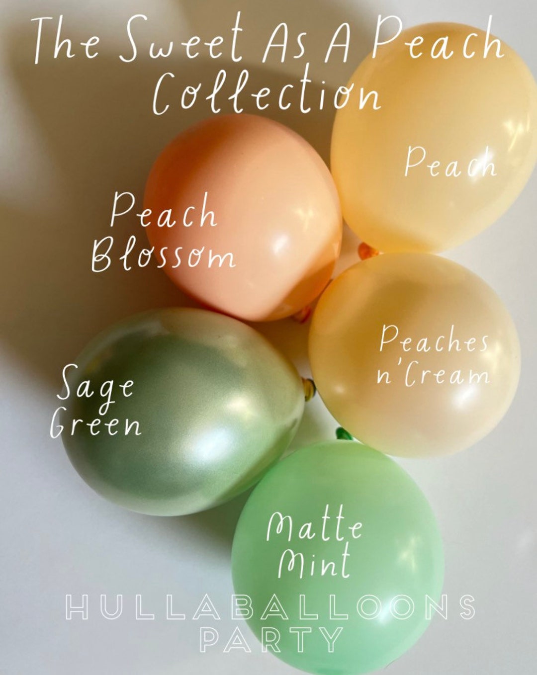 Sweet as A Peach Balloons | Individual Balloons Create Your Own Garland ...