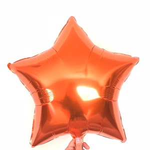 Twinkle Little Star Balloons Orange Star Balloon Astronaut - Etsy