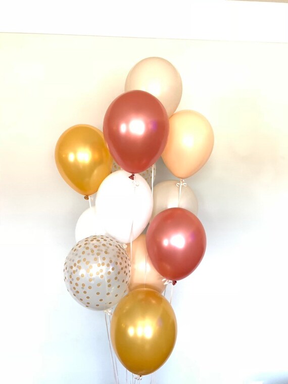 Boho Rainbow Balloons Boho Birthday Balloons Mauve Baby - Etsy