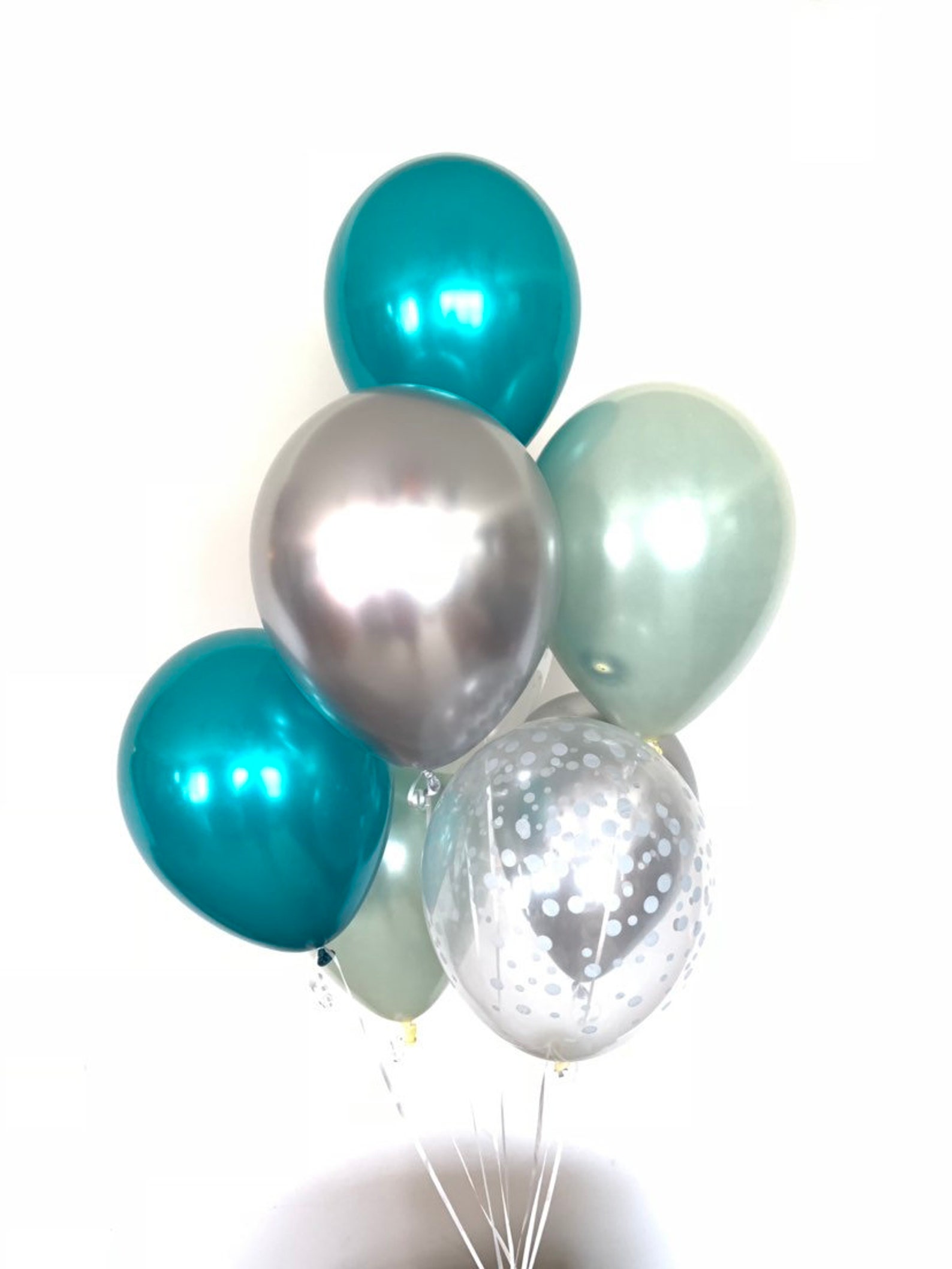 Sage Green Balloons Silver Sage Bridal Shower Decor Teal - Etsy