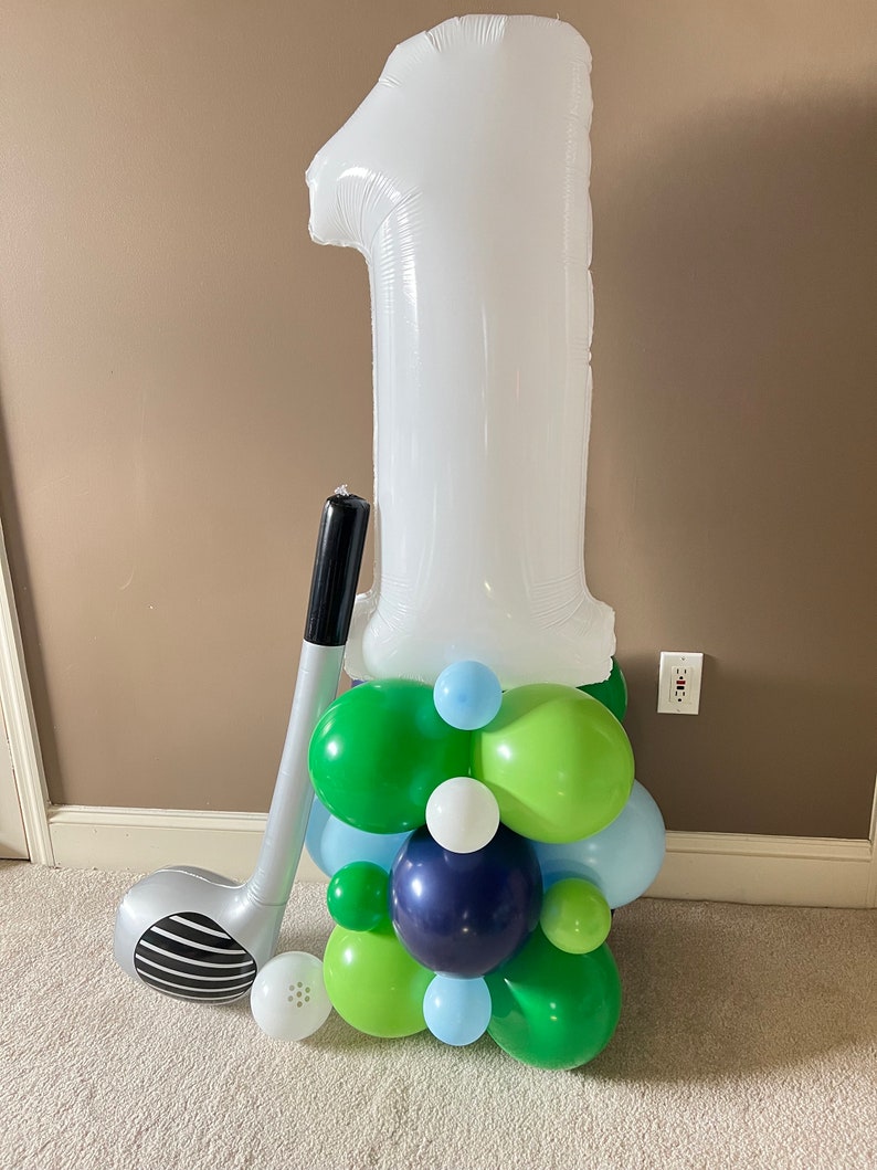 Golf Balloon Tower Kit | Golf Balloons | Hole in One Birthday Party ...