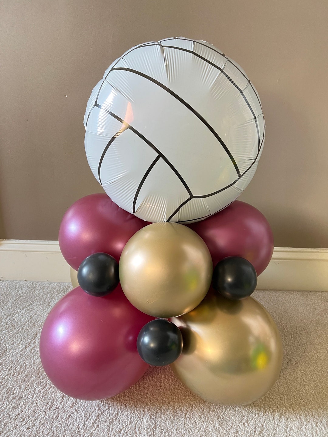 Volleyball Balloon Centerpiece DIY Kit Volleyball Team Party Balloons ...