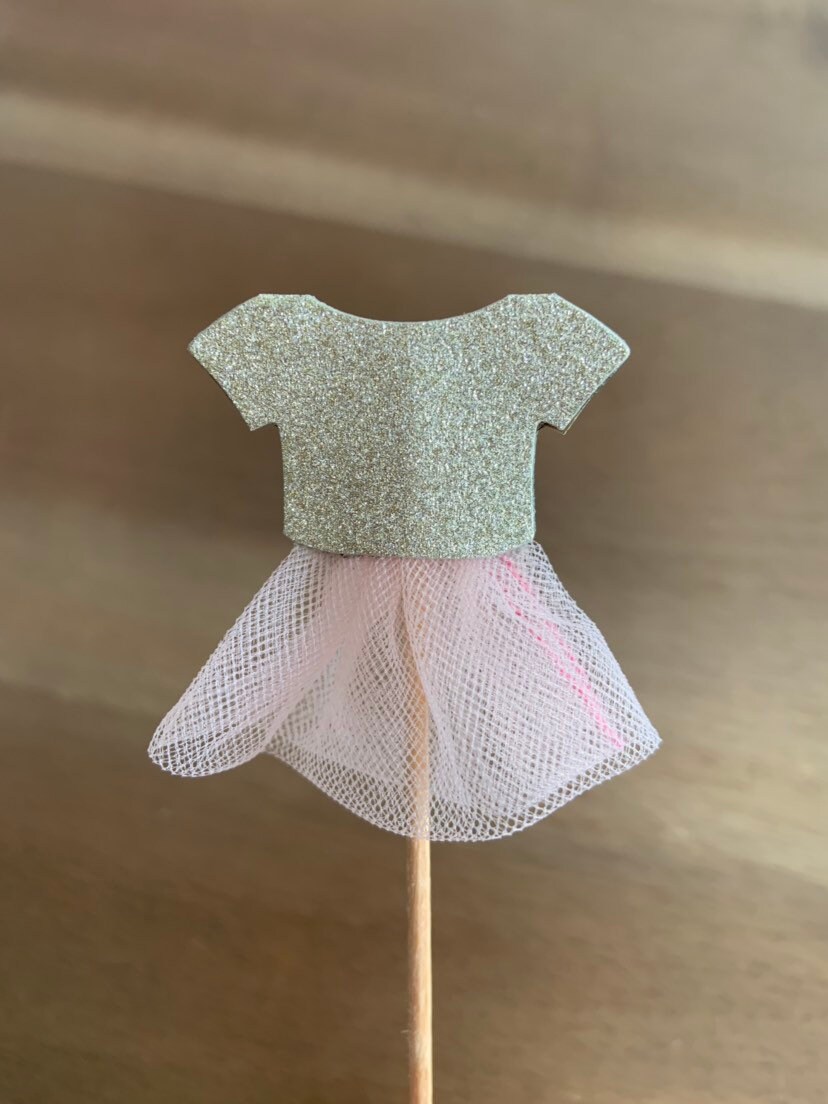 Tutu Cute Cake Toppers | Princess Cake Toppers | Ballerina Party Decor ...