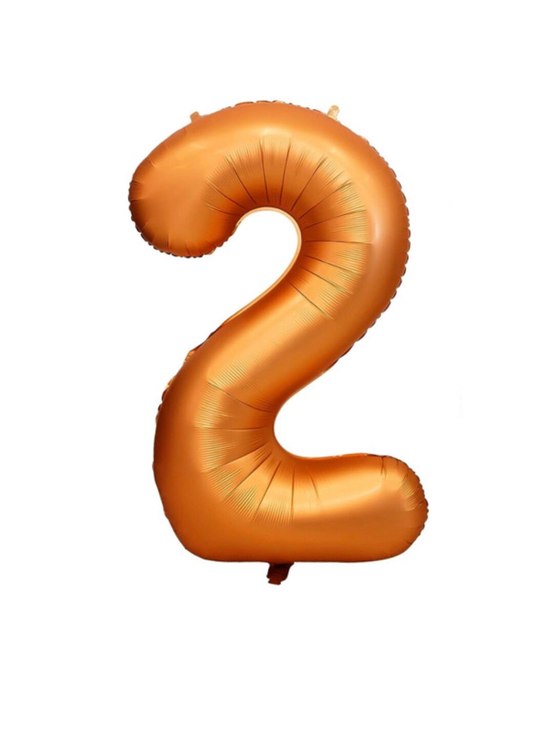 Orange Number 2 Balloon | Pumpkin Second Birthday Balloons | Two Cute ...