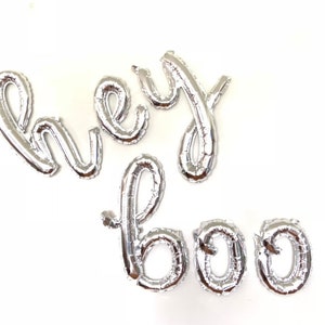 Hey Boo Balloons | Halloween Baby Shower Decor | Halloween Balloon ...
