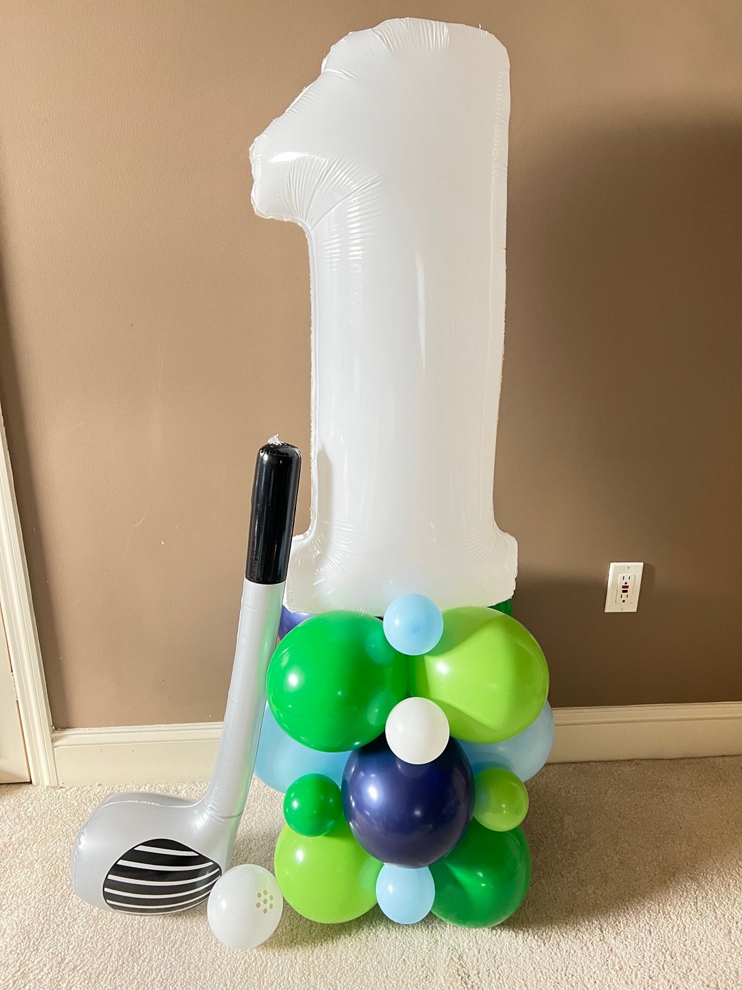 Golf Balloon Tower Kit | Golf Balloons | Hole in One Birthday Party ...