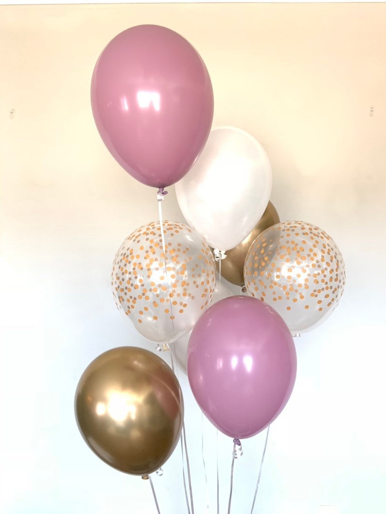 Canyon Rose Balloons | Dusty Mauve Balloons | Dusty Lavender Bridal ...