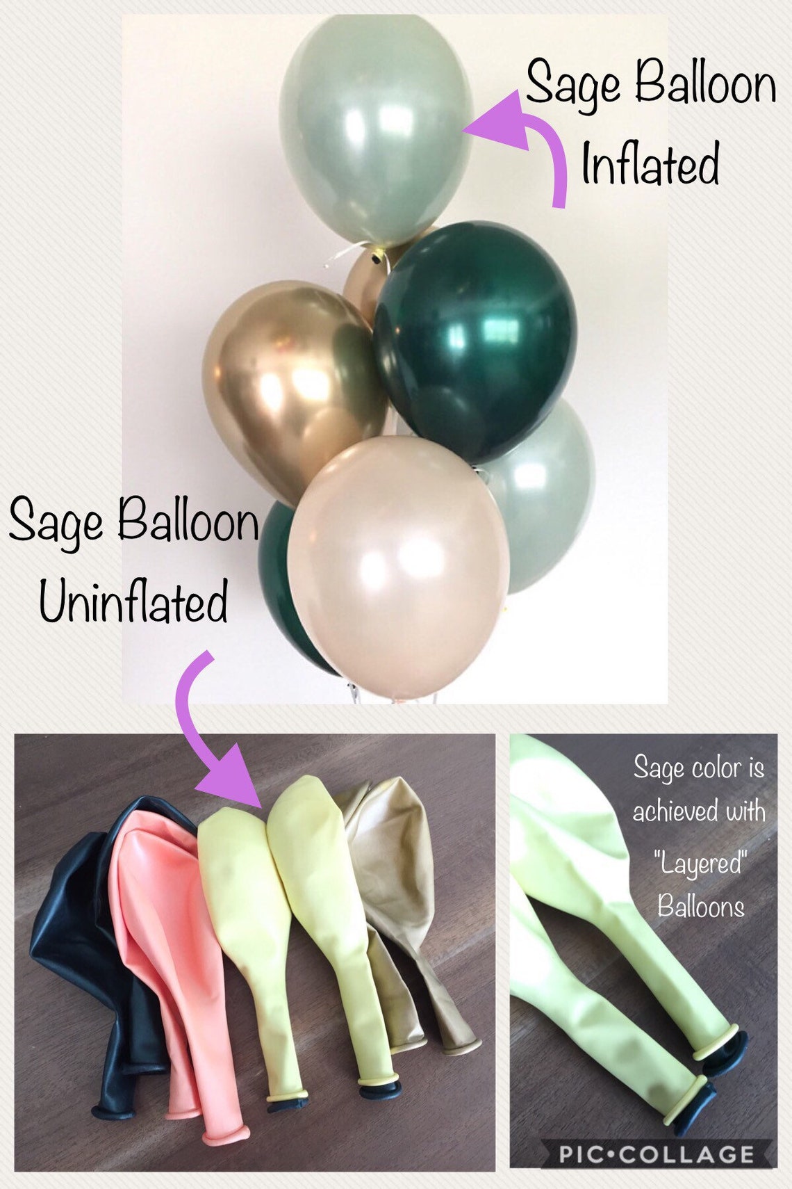 Tropical Green Balloons | Rose Gold and Green Wedding Decor | Green ...