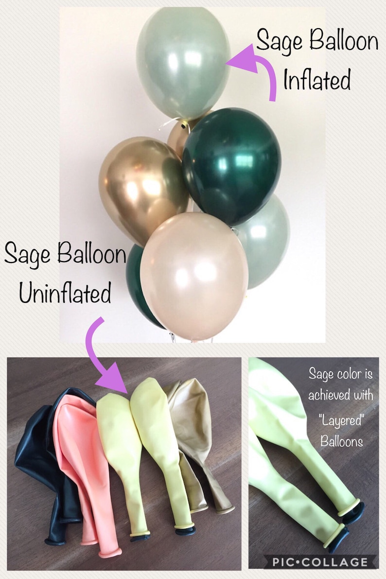 Sage Green & Copper Balloon Bouquet | Fall Party Decor - Etsy