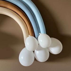 Dusty Blue Boho Rainbow Balloons | DIY Boho Rainbow | Rainbow Birthday ...