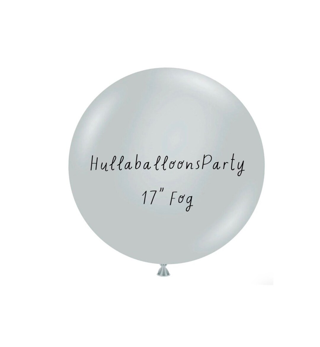 17 Inch Fog Balloons | Matte Blue Birthday Party Decor | Pale Blue Baby ...