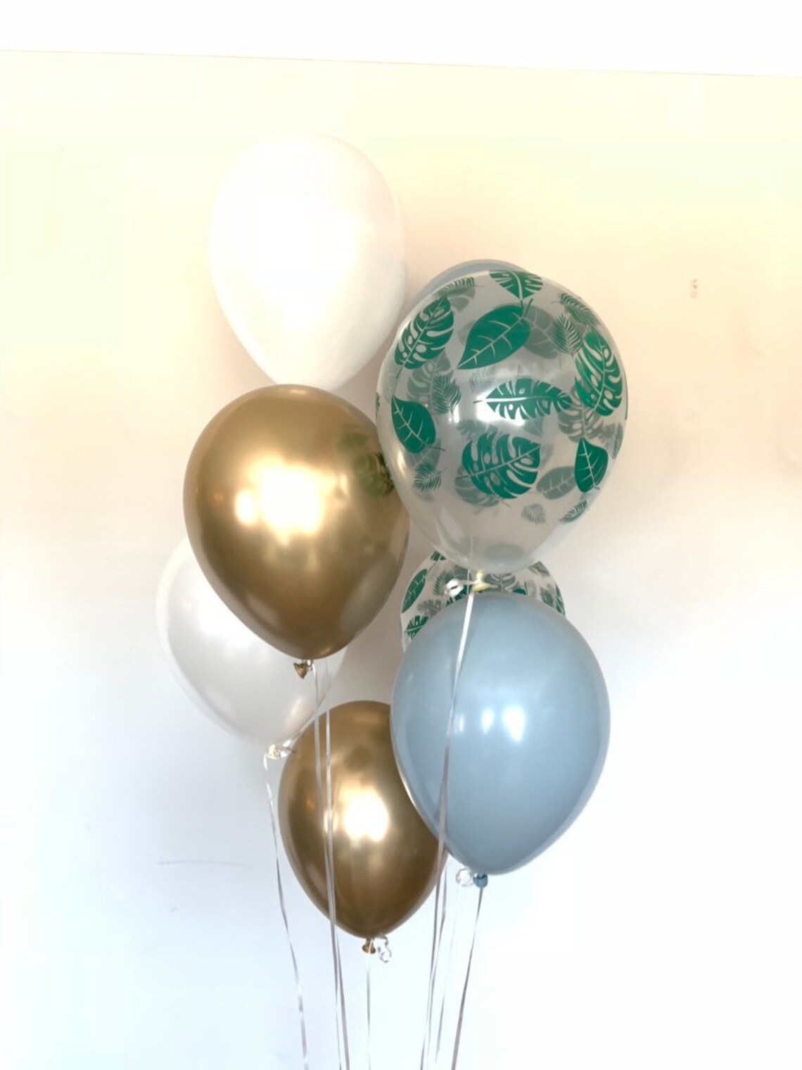 Tropical Blue Balloons | Fog Blue Balloons | Tropical Bridal Shower ...