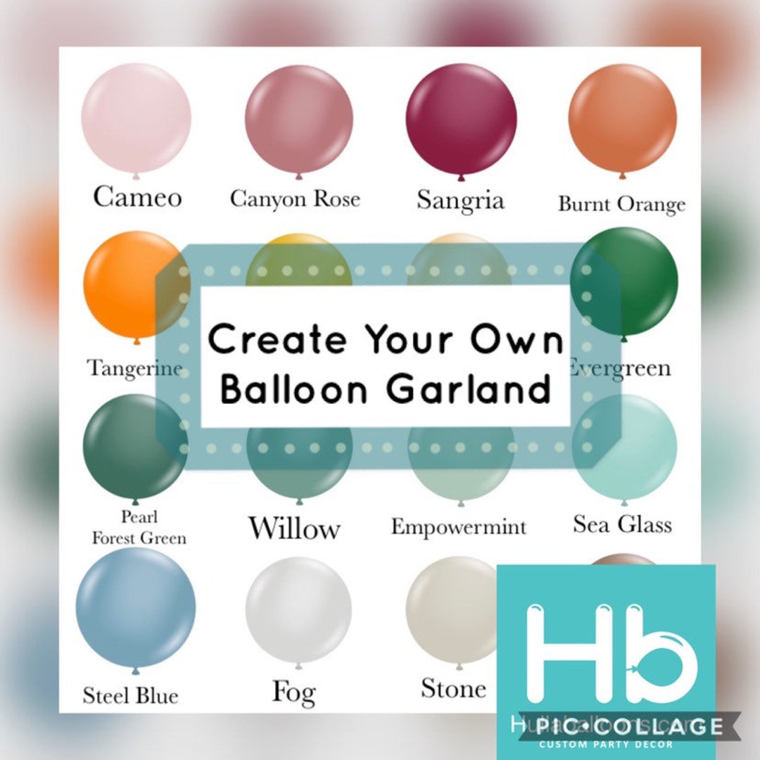 Create Your Own Balloon Garland | Custom Balloon Garland Kit | DIY ...
