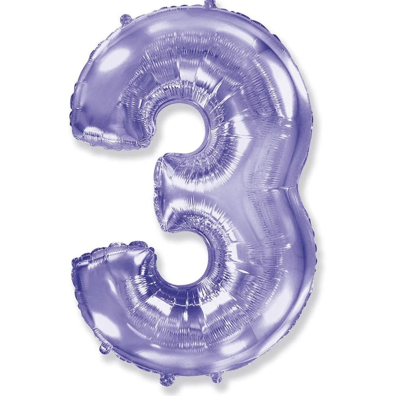 Number 3 Balloon - Etsy
