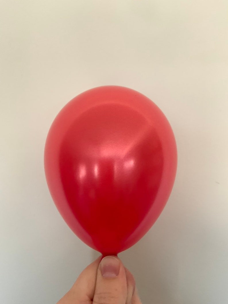 Mini Pearl Ruby Red Balloons Air Fill Red Balloons Mini 5 - Etsy