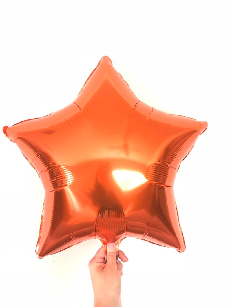 Twinkle Little Star Balloons Orange Star Balloon Astronaut - Etsy