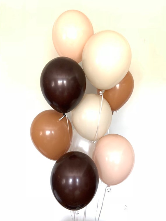 Globos marrones apagados / Globos neutros / Globos nude / - Etsy España