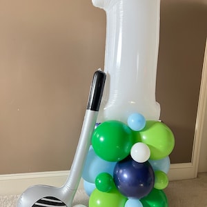 Golf Balloon Tower Kit | Golf Balloons | Hole in One Birthday Party ...
