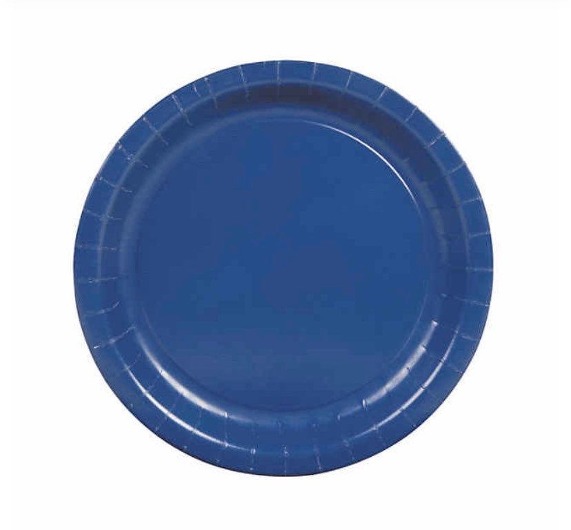 Navy Paper Plates | Navy Bridal Shower | Navy Baby Shower Decor | Navy ...