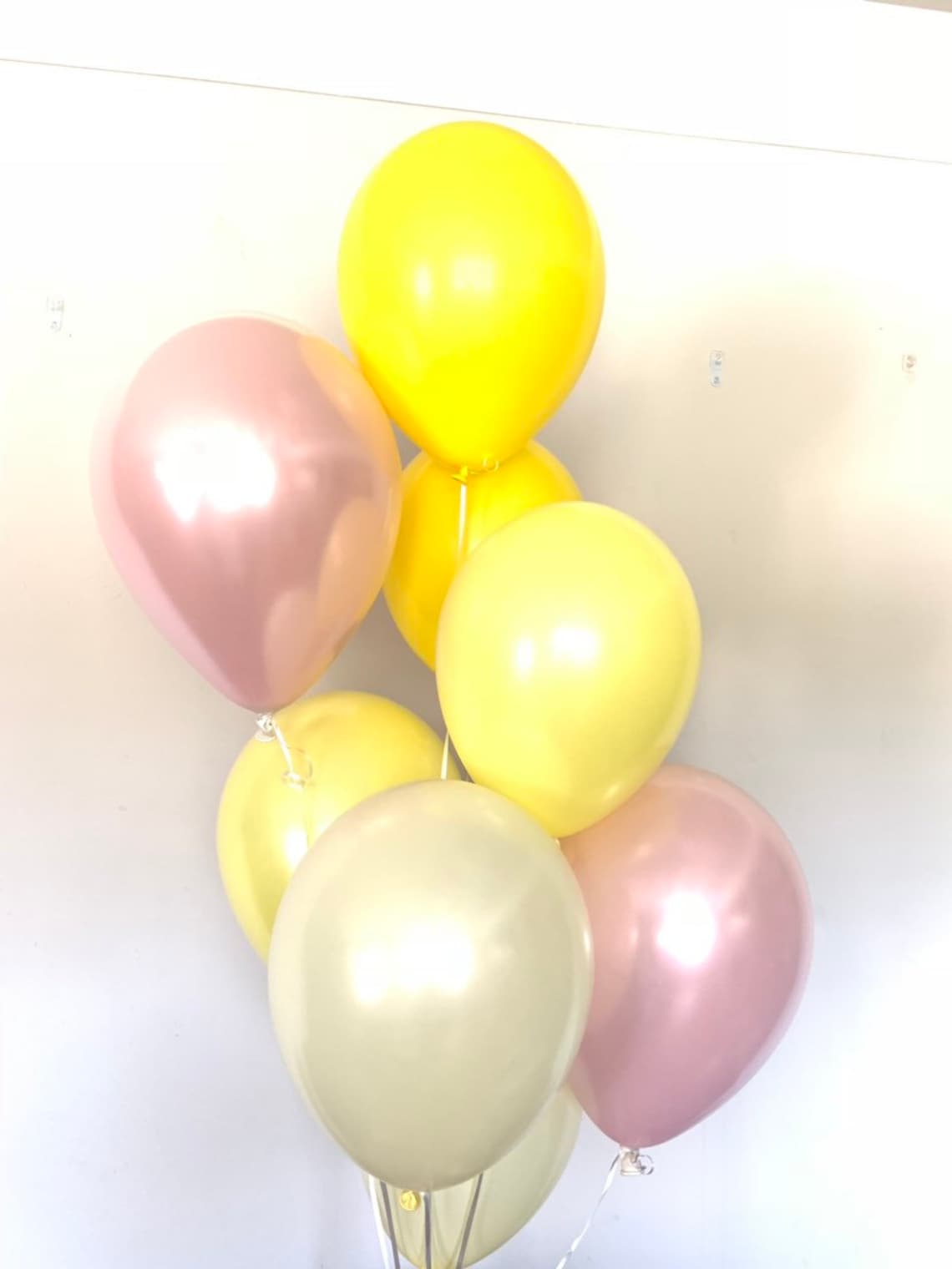 Yellow and Blush Balloons | Lemon Balloons | Pink Lemonade Balloons ...