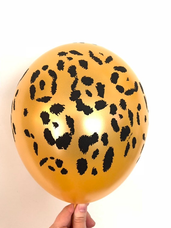 Leopard Print Balloons Cheetah Latex Balloons Sweet 16 | Etsy