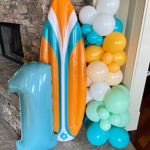 Surfs up Balloon Garland DIY Kit | Blue 1 & Surf Board Sold Separately ...