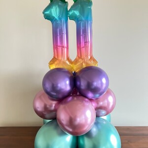 11th Birthday Balloon Centerpiece | 11th Birthday Balloons | Eleventh ...