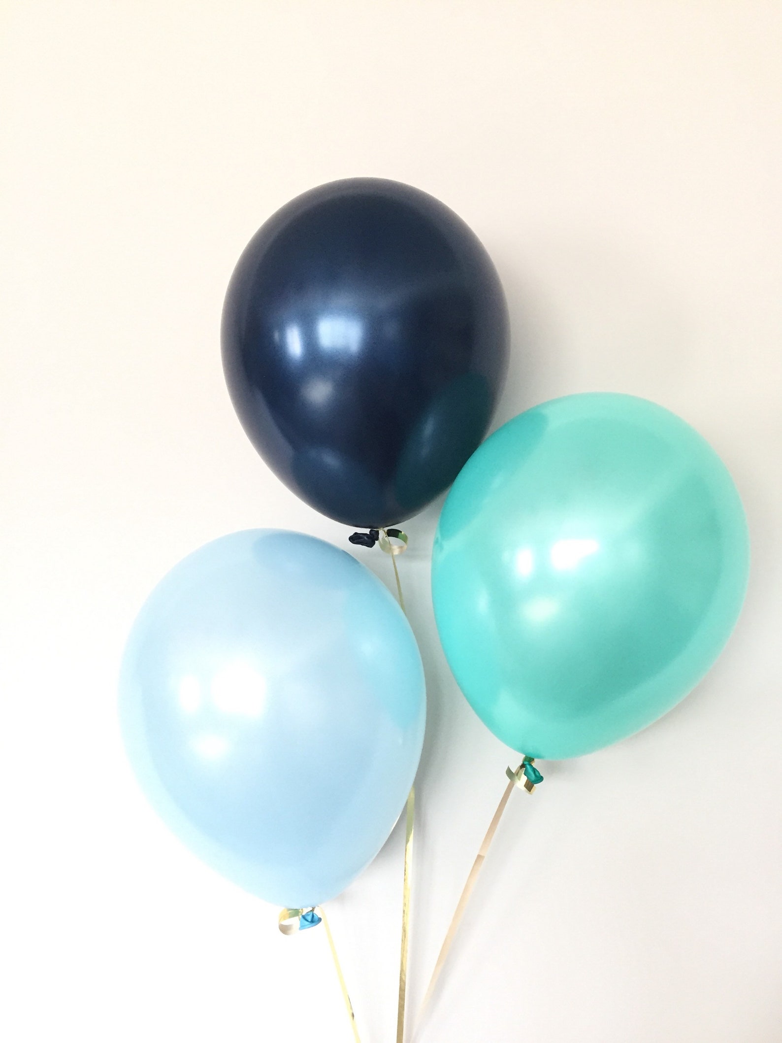 Globos azul marino y menta / Globos azul marino y menta / Globos de ...
