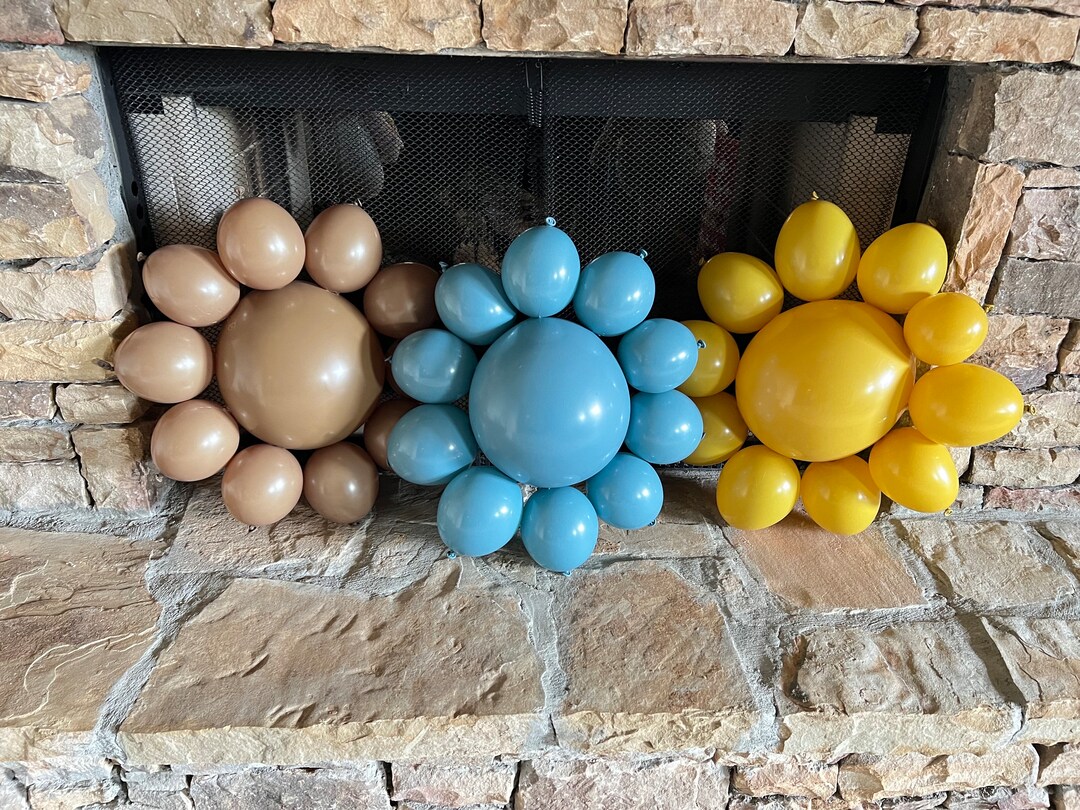 Blue Little Sunshine Balloons | First Trip Around the Sun Birthday ...