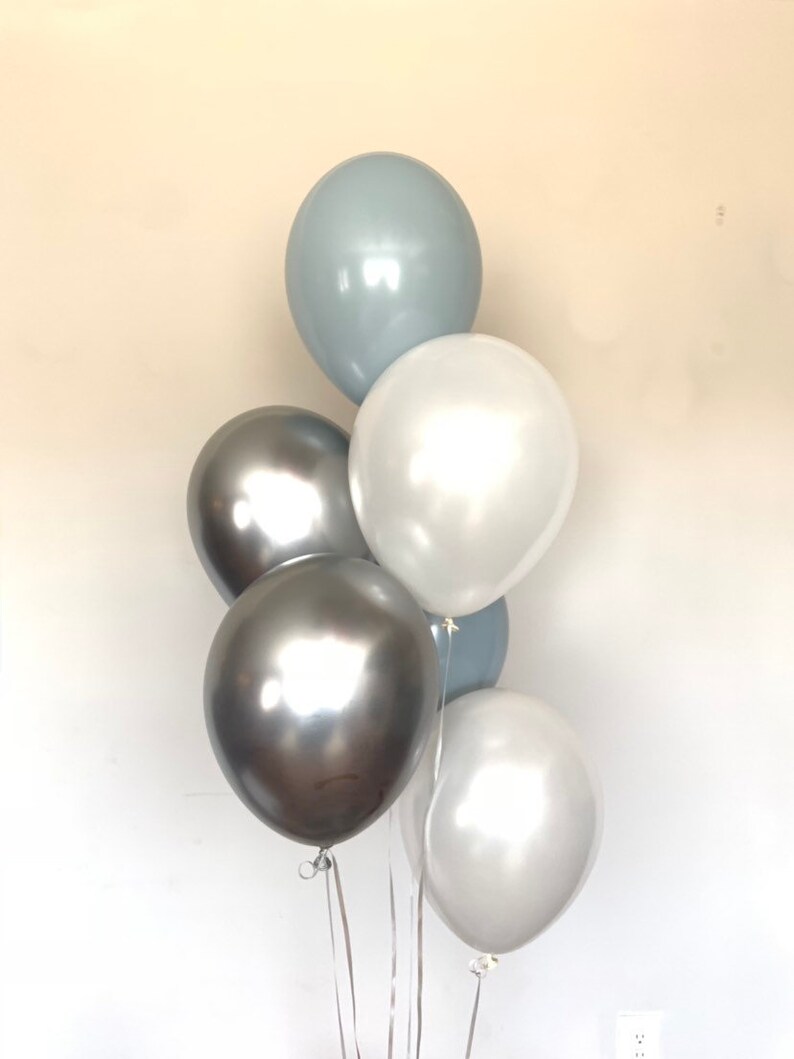 Fog Balloons | Blue and Silver Balloons | Something Blue | Silver ...