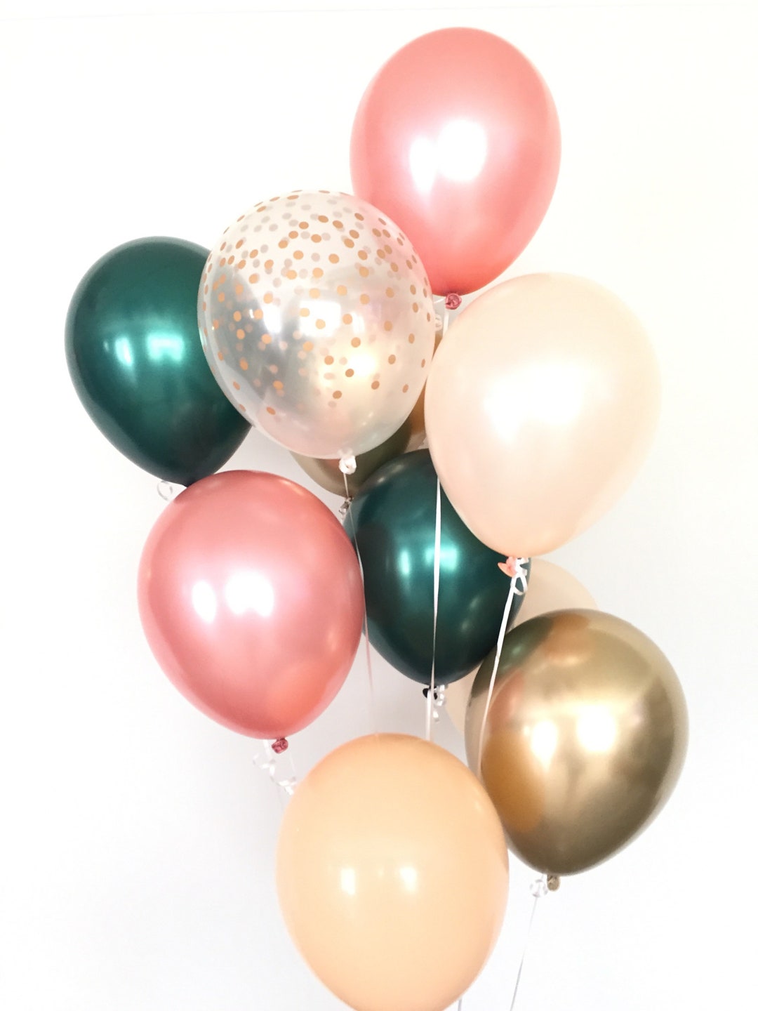 Blush and Rose Gold Balloons Rose Gold and Chrome Gold - Etsy