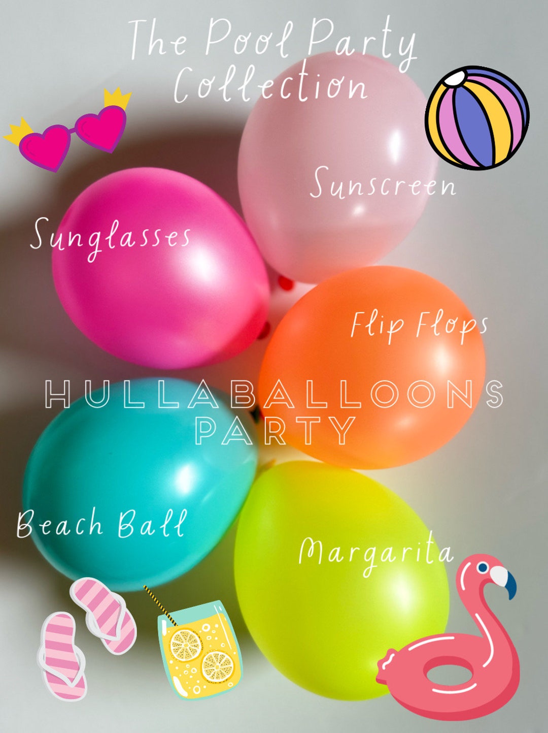 Pool Party Balloons | Malibu Birthday | Summer Baby Shower | Balloons ...