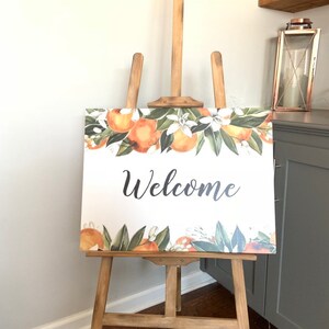 Citrus Welcome Sign | Citrus Bridal Shower | Little Cutie Baby Shower ...