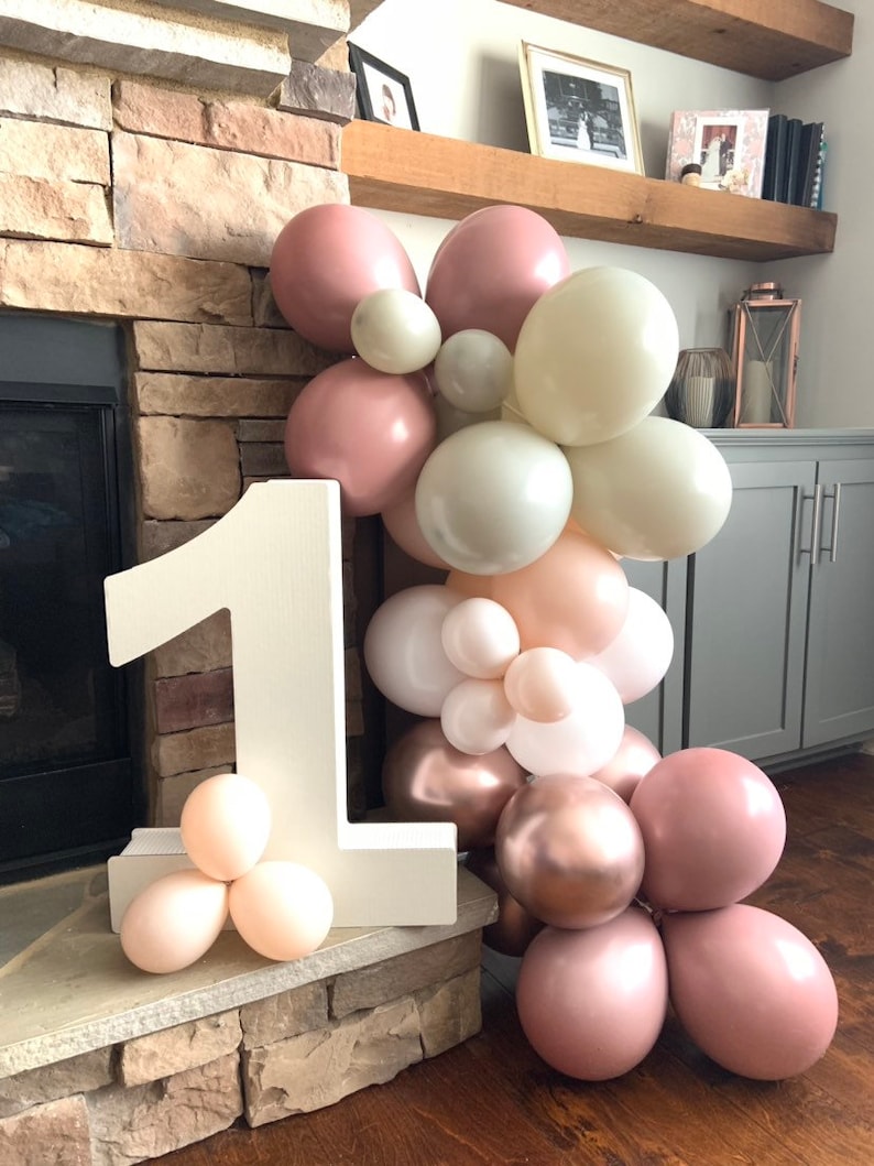 Blush Balloon Garland Kit Dusty Rose Balloon Garland Blush - Etsy