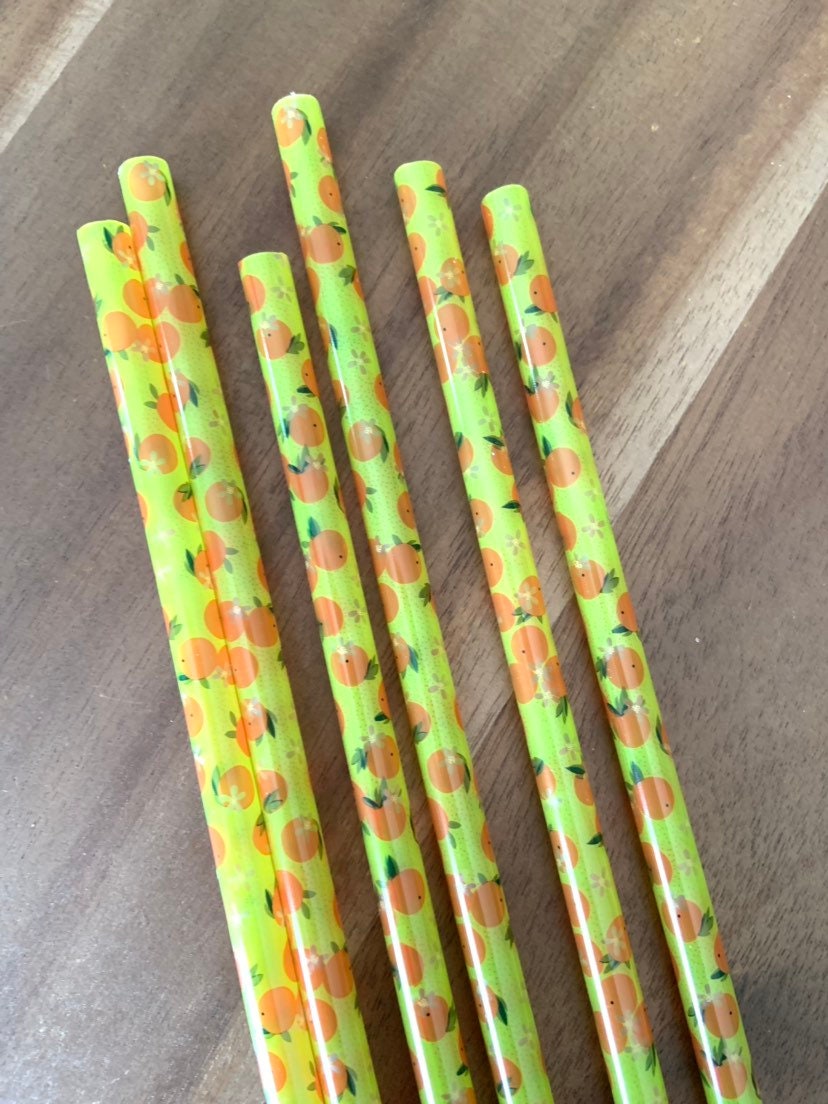 Lemon Straws | Lemon Party Decor | Citrus Straws | She Found Her Main ...