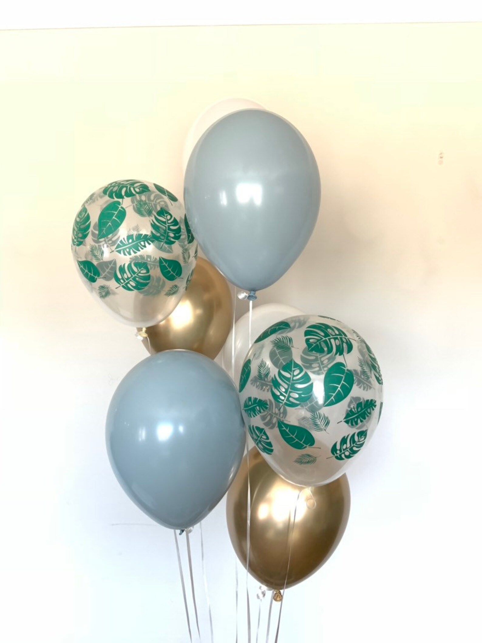 Tropical Blue Balloons | Fog Blue Balloons | Tropical Bridal Shower ...