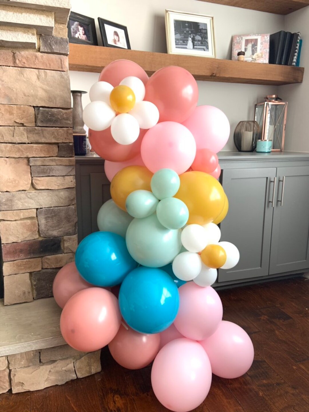 Boho Balloon Garland Daisy Balloons Boho Rainbow Baby Shower Boho ...