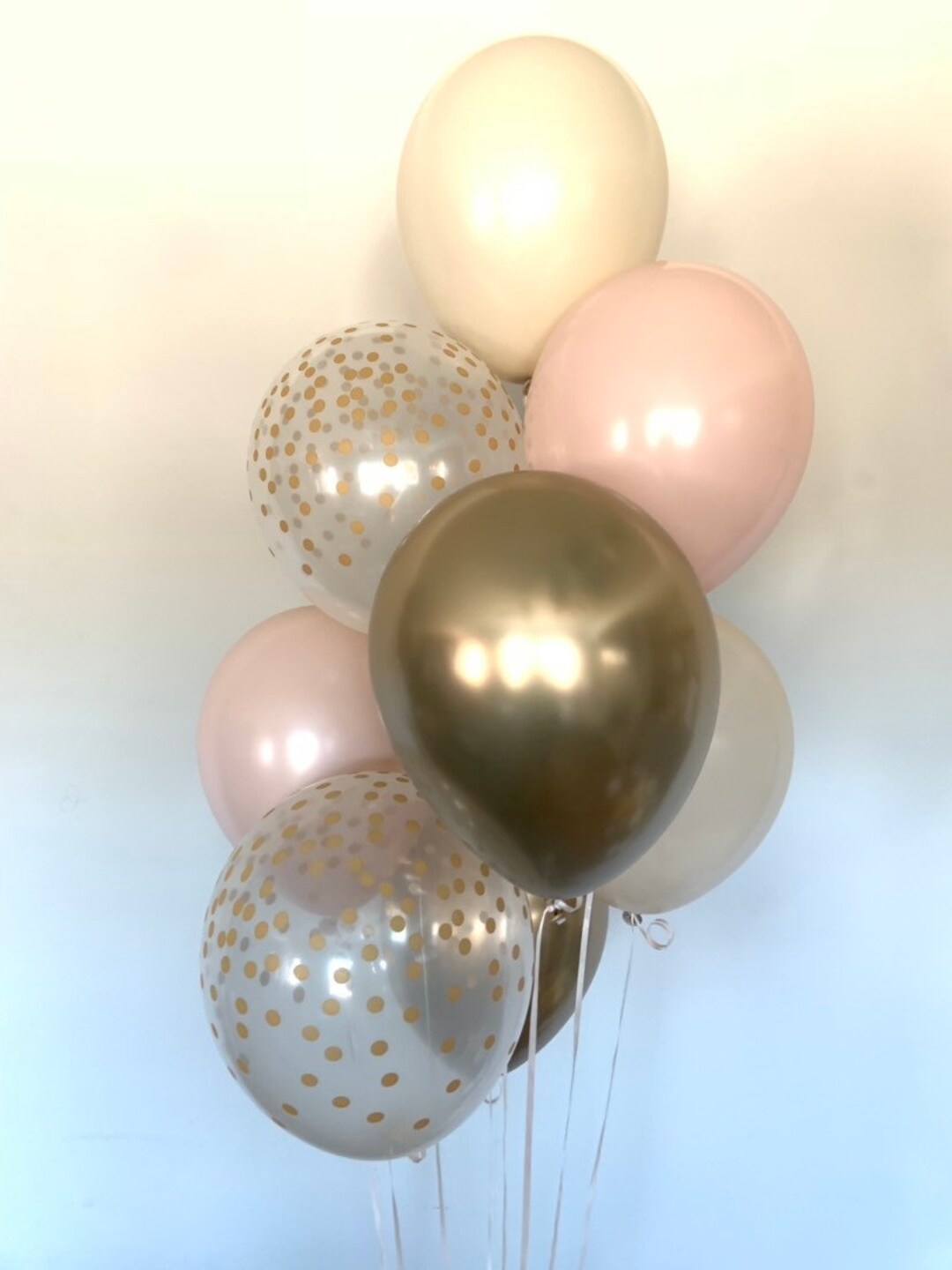 Blush and Gold Balloons | Blush Wedding Decor | Muted Balloons | Cameo ...
