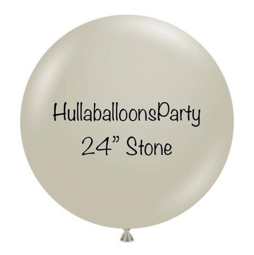 Jumbo Stone Gray Balloons | 24" Light Gray Balloon | Large Stone ...