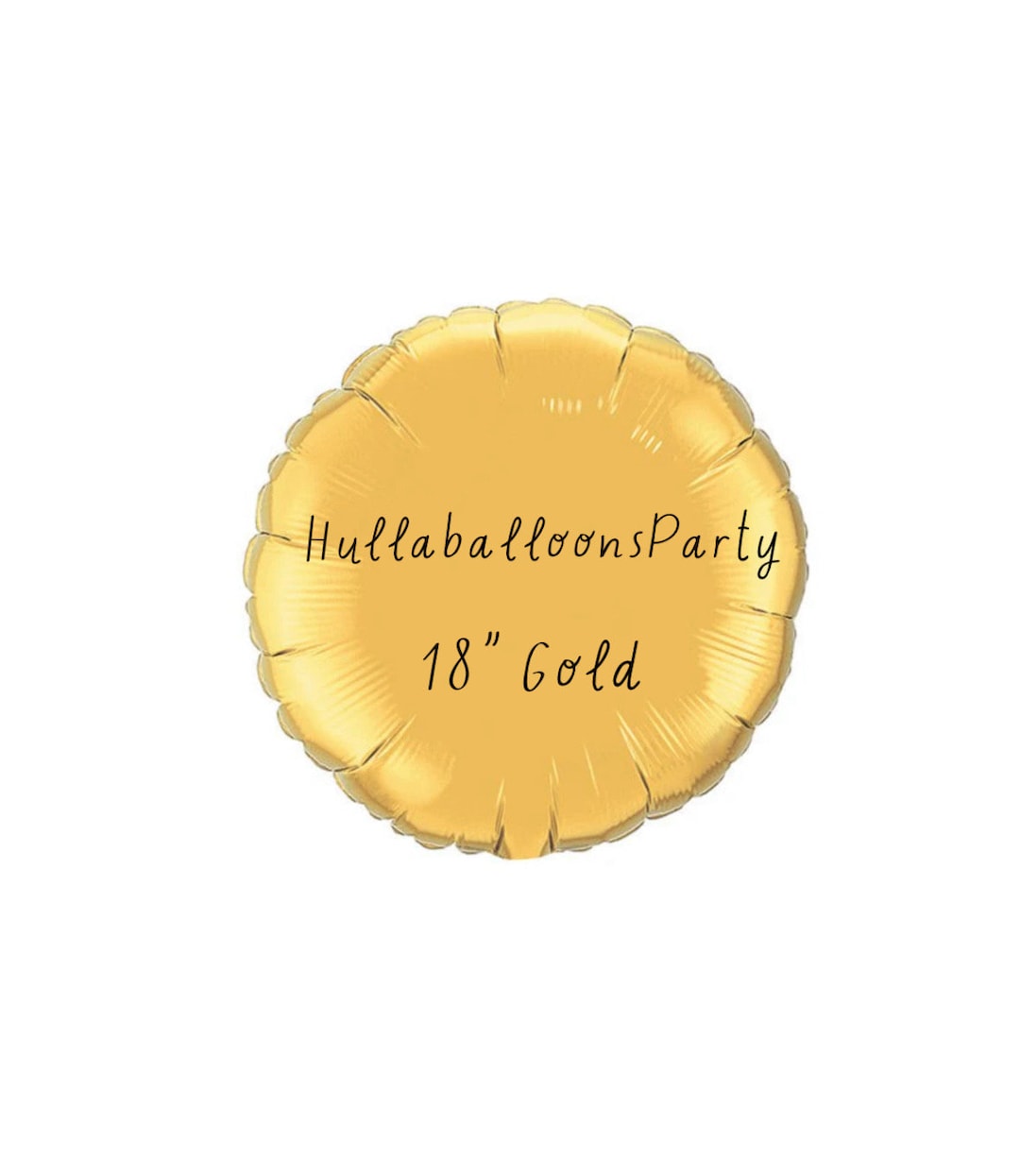 Gold Mylar Balloon | 18” Round Gold Balloon | Gold Birthday Party Decor ...