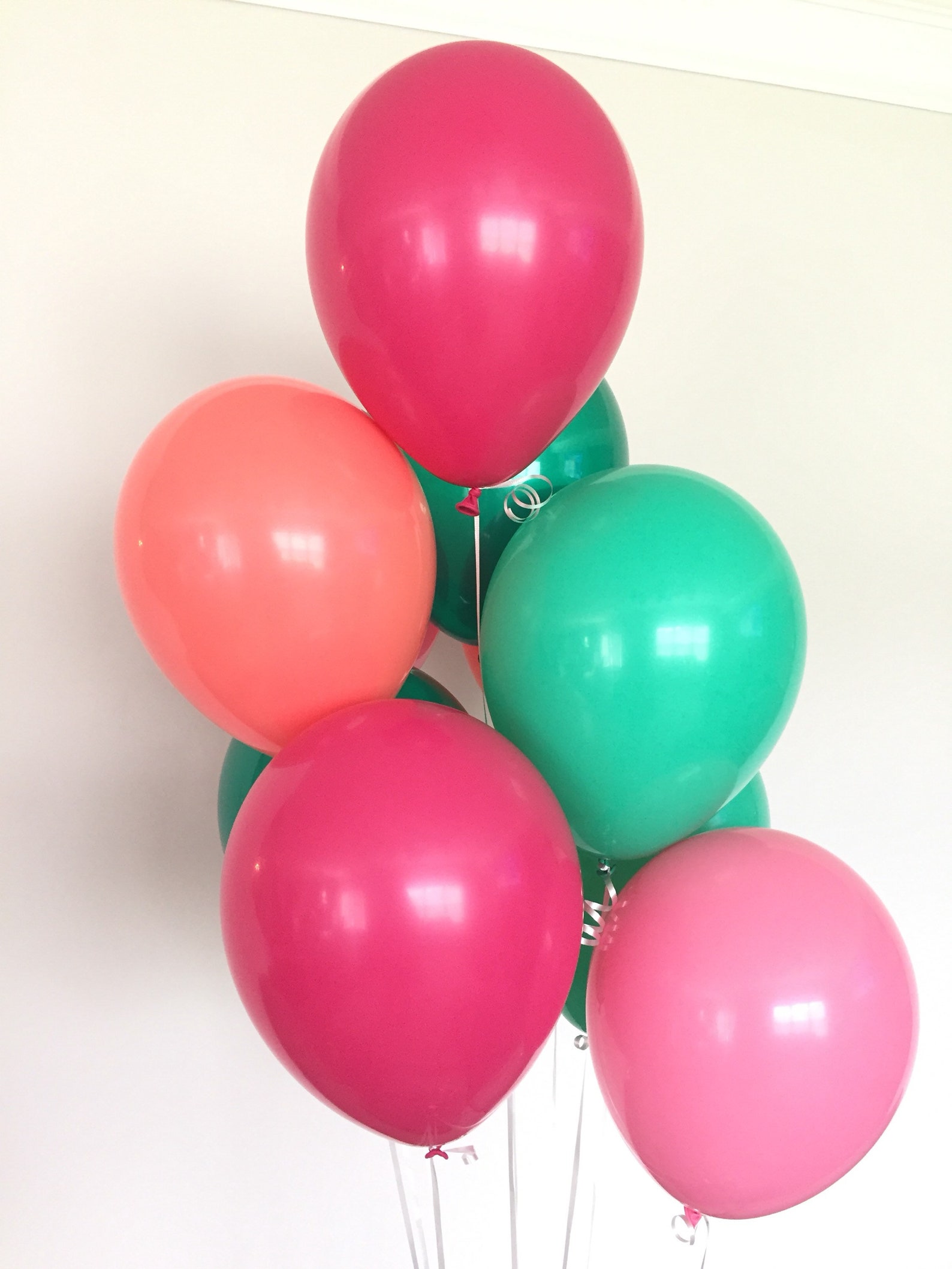 Lets Flamingle Balloons Pink and Green Balloons Lets | Etsy