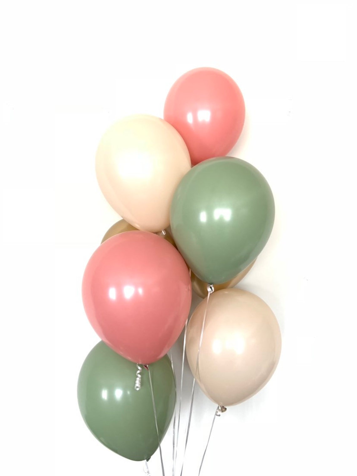 Green and Rose Balloons | Light Green Wedding Decor | Green and Blush ...